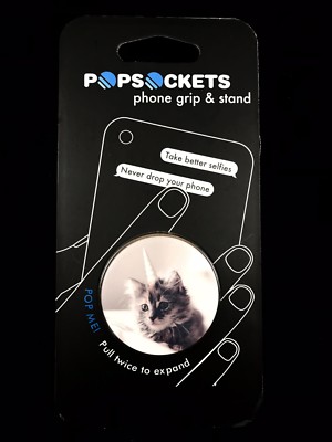 Authentic Popsockets Unicorn Cat Kitten Phone Holder Grip Popsocket Pop ...