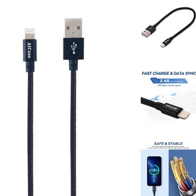 Braided USB Cable Charger Data Cord For iPhone XS 14 13 12 11 Pro Max ...
