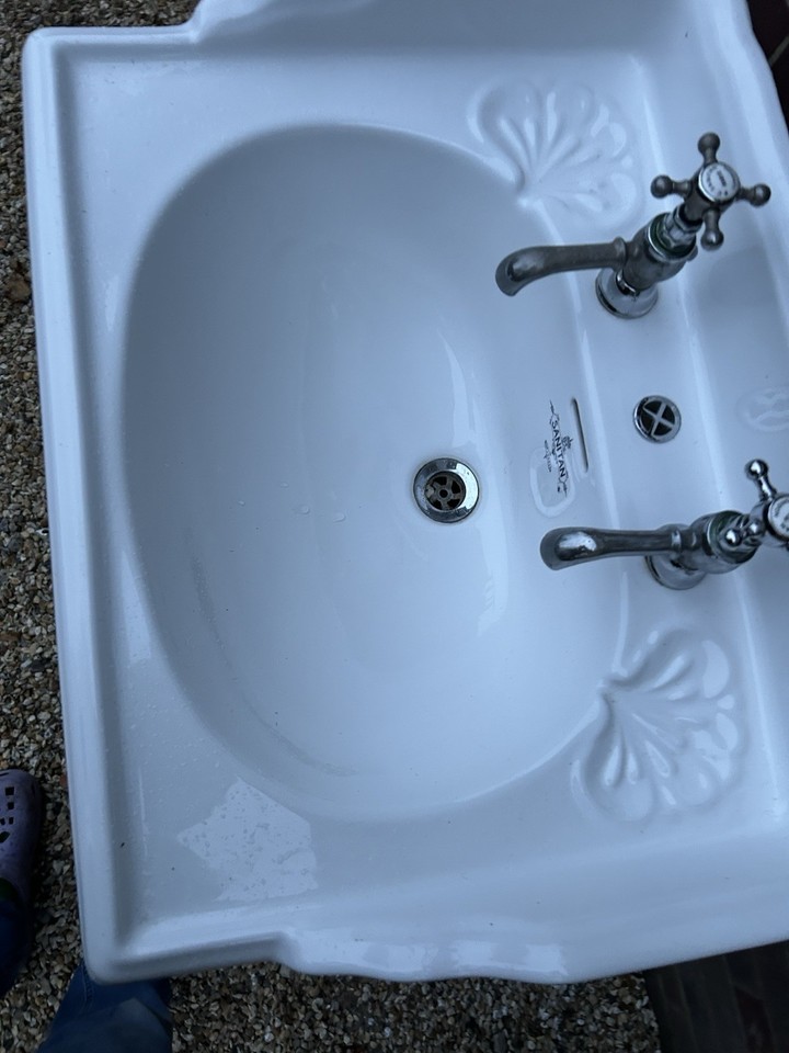 Sanitan Traditional Bathroom Suite Basin And WC. Reclaimed | eBay UK