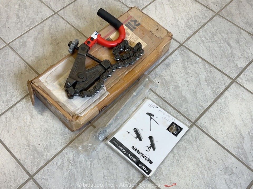 2015 Ridgid 226 In-Place Ratcheting Chain Soil Pipe Cutter bidadoo | eBay