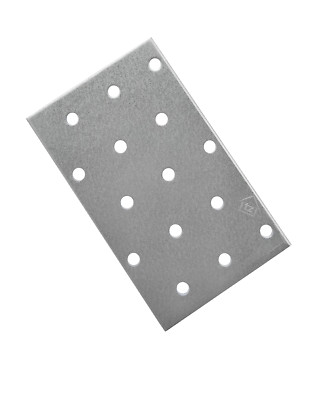 Flat Connecting Joining Plate Galvanised Heavy Duty metal Size: 100 x ...