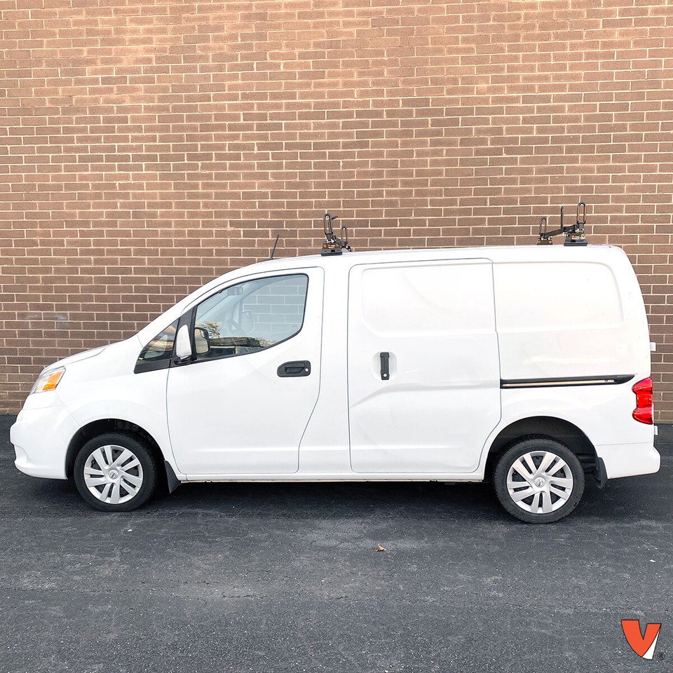 Heavy duty 2 bar black GFY ladder roof rack system Fits: Nissan NV200 ...