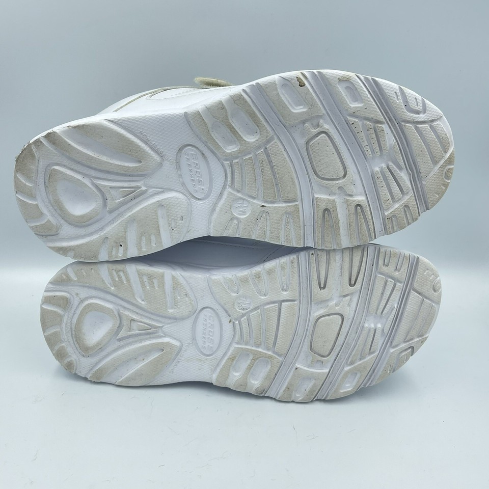 CROSS TREKKERS White Mens sz 7.5W Shoes Double Strap hook and loop ...