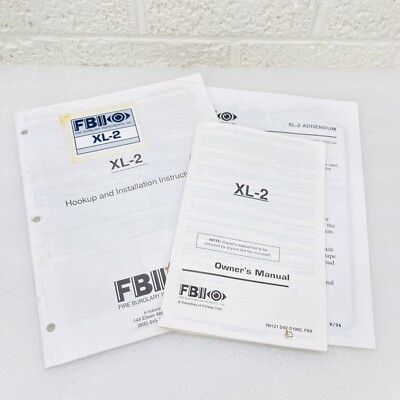 FBII Fire Burglary Instruments Inc XL-31 Hookup Installation ...
