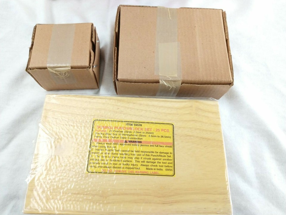Doming Block and Punch 25pc Set Made Of Steel Dapping Craft Metal ...