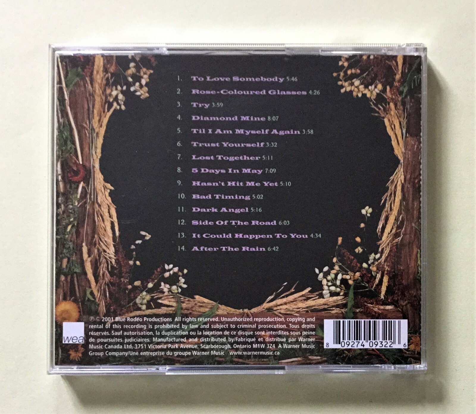 Blue Rodeo 'Greatest Hits vol. 1' CD (WEA, 2001) Canadian country rock ...