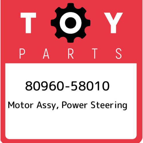 80960-58010 Toyota Motor assy, power steering 8096058010, New Genuine ...