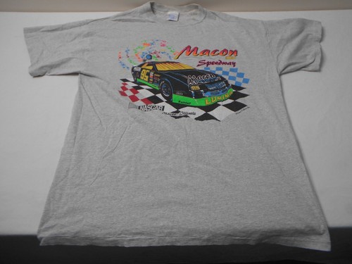 VTG 90s Dirt Racing Nascar Single Stitch Graphic T Shirt Size XL USA ...