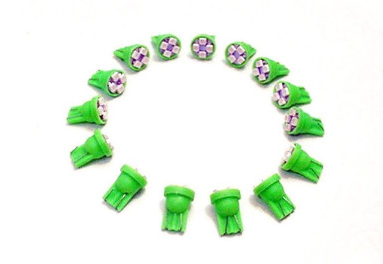 15 BRIGHT Green 194 Instrument Panel Cluster Dashboard LEDs Lights ...