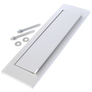 EXTERNAL LETTER BOX FLAP & SCREWS 10" Modern Spring Shut Metal Post ...