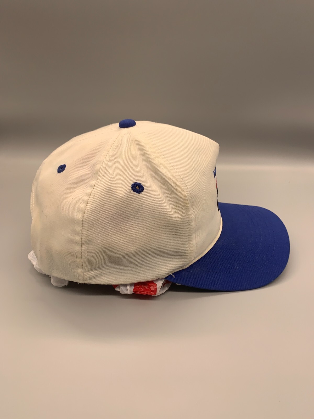VINTAGE Hummer Hat Cap Snap Back White Blue Genuine P… - Gem