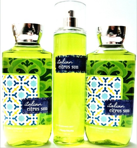 Bath Body Works ITALIAN CITRUS SUN Fine Fragrance Mist & Shower Gel ...