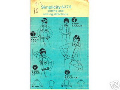 Simplicity 6372 BOY Sewing Pattern JACKET & SHIRT 10 | eBay