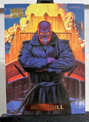 1994 Fleer Marvel Masterpieces Red Skull #99 Hildebrandt Card Avengers ...