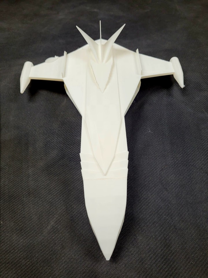 God Phoenix Starfighter Jet White 12 inches Display Prop & Fantasy 3D ...