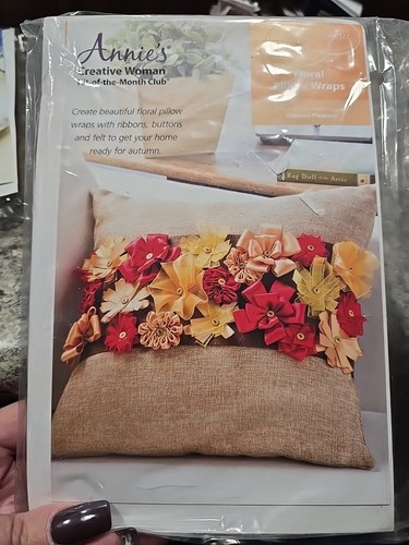 Annie's Creative Woman Kit of the Month Club Floral Pillow Wraps Autumn ...