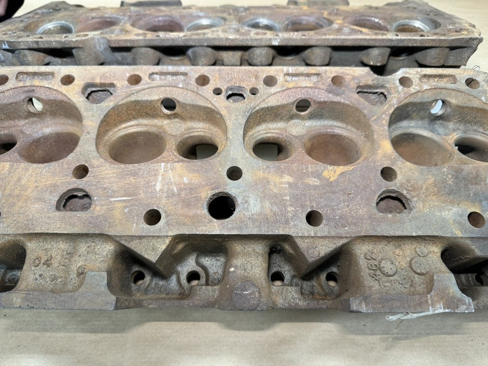 1966 Chevy GM Double Hump Heads SBC 202 Valves Small Block OEM 3890462 ...
