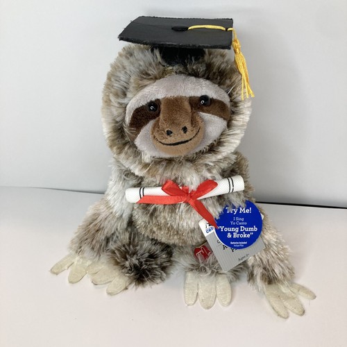 Dan Dee Graduation Animated Friend Sloth Sings Young Dumb And Broke | eBay