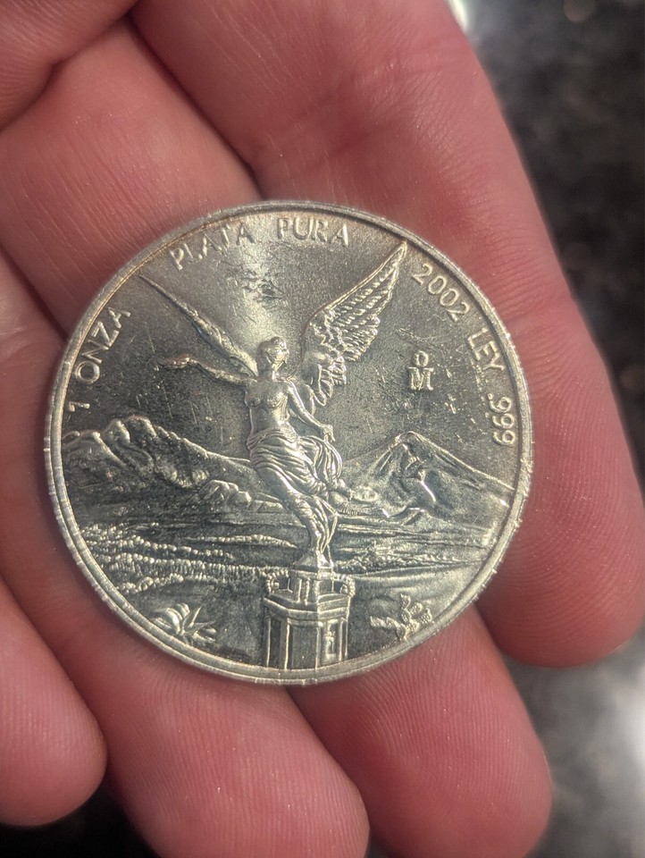 3X 2002 1 Oz 999 SILVER MEXICO Libertad Pura Plata Coin Limited Mint ...