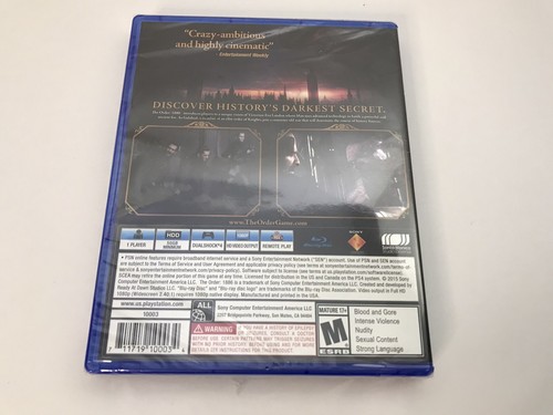 Order: 1886 (Sony PlayStation 4, 2015) for sale online | eBay