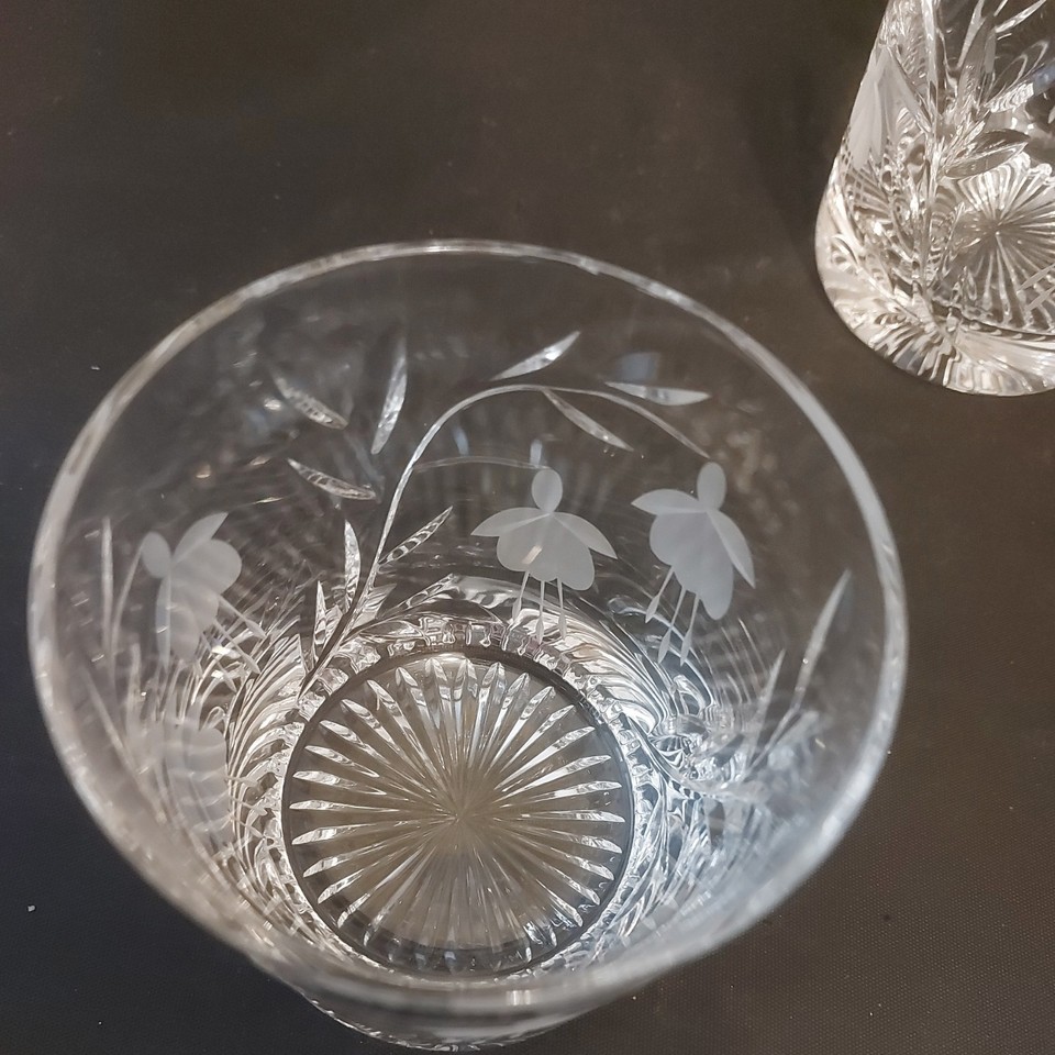 Stuart Crystal~ Cascade~Large Whiskey Glasses / Tumblers 3.5″tall ...