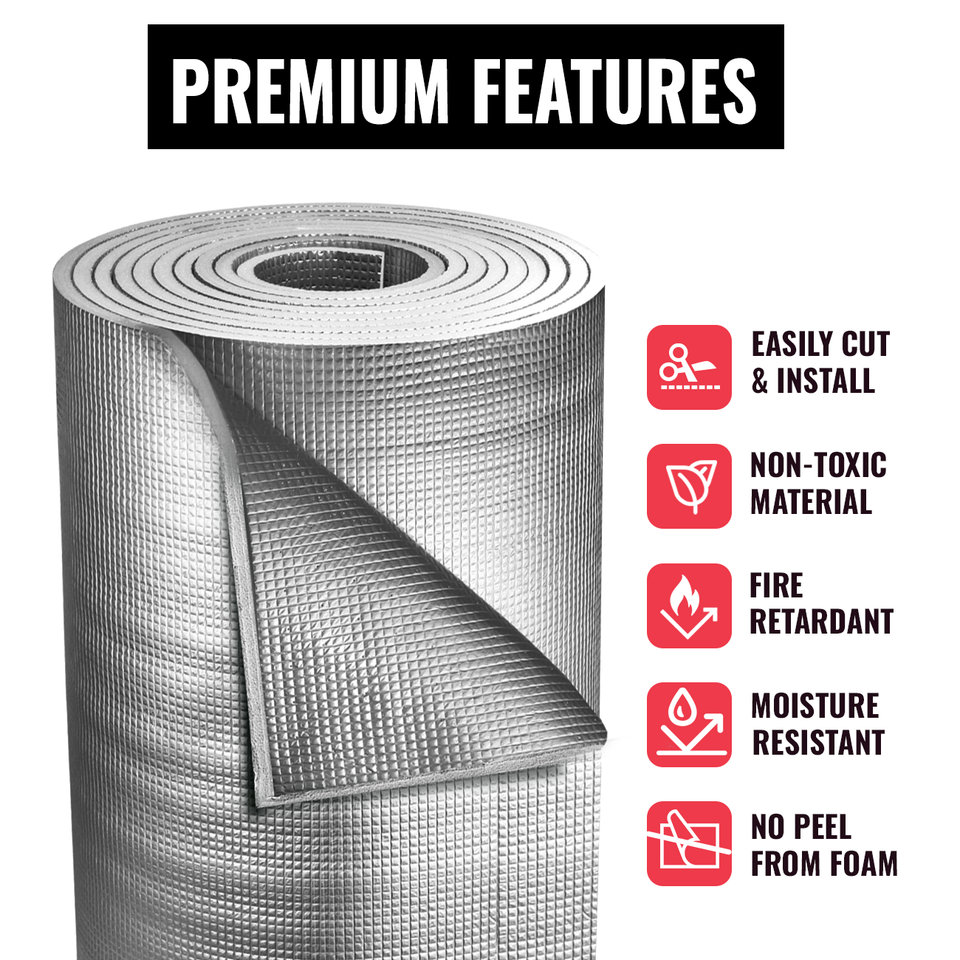 SEALTECH - 10mm Reflective Insulation roll Foam Core Radiant Barrier ...