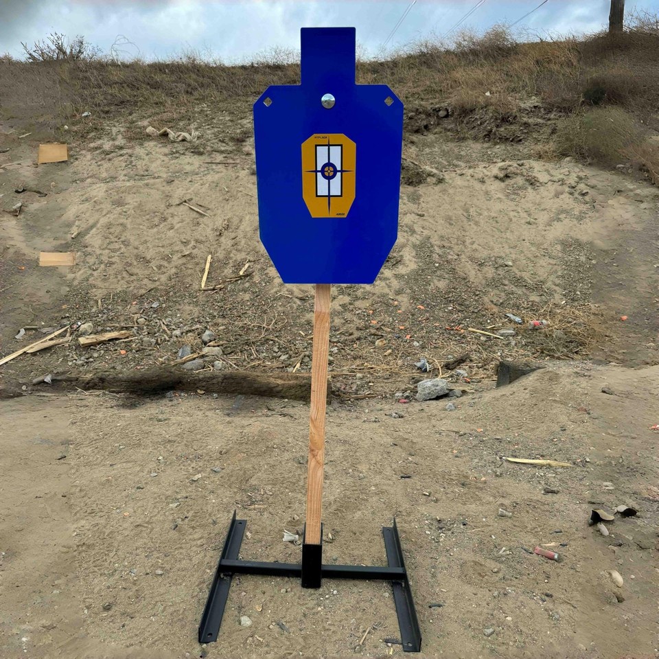 1/2 inch Thick AR500 Steel Target Stand System, 12" x 20" Torso ...