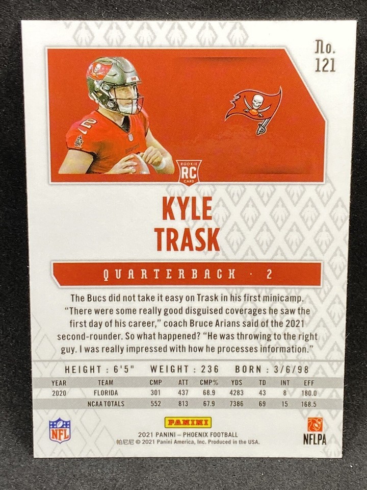 KYLE TRASK 2021 PANINI PHOENIX ROOKIE RC FIRE BURST # 121 | eBay