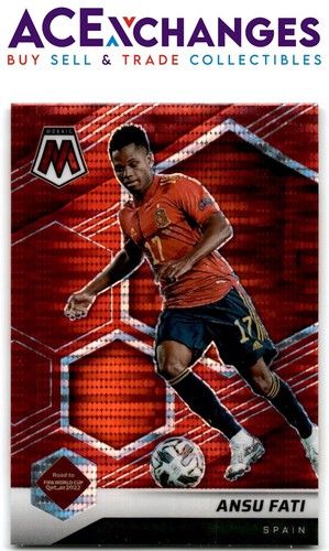 2021-22 Panini Mosaic FIFA Road to World Cup - Ansu Fati #124 Red ...