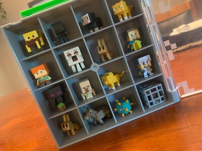 minecraft minifigure lot of 36 figures including collectible box | eBay