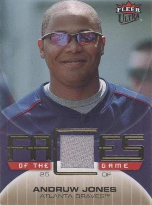 2007 Fleer Ultra - Faces of the Game Andruw Jones #GF-AJ Materials (MEM ...