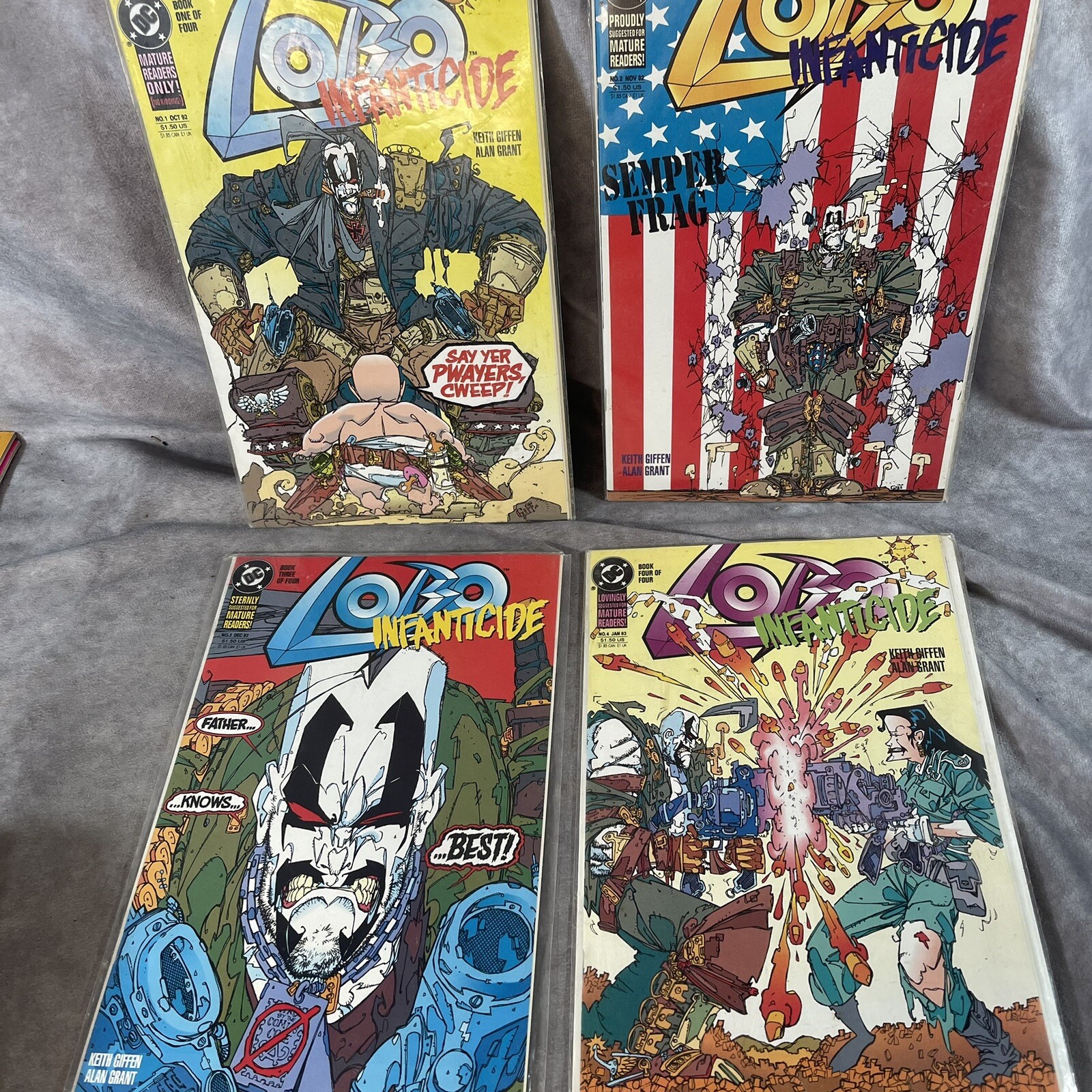 Lobo Infanticide 1-4 1 2 3 4 Complete Series Set Lot Grant DC Comics ...