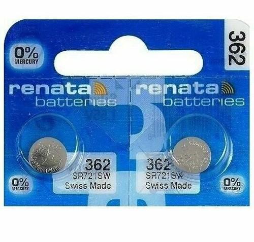 2 pc 362 Renata Watch Batteries SR721SW FREE SHIP 0% MERCURY | eBay