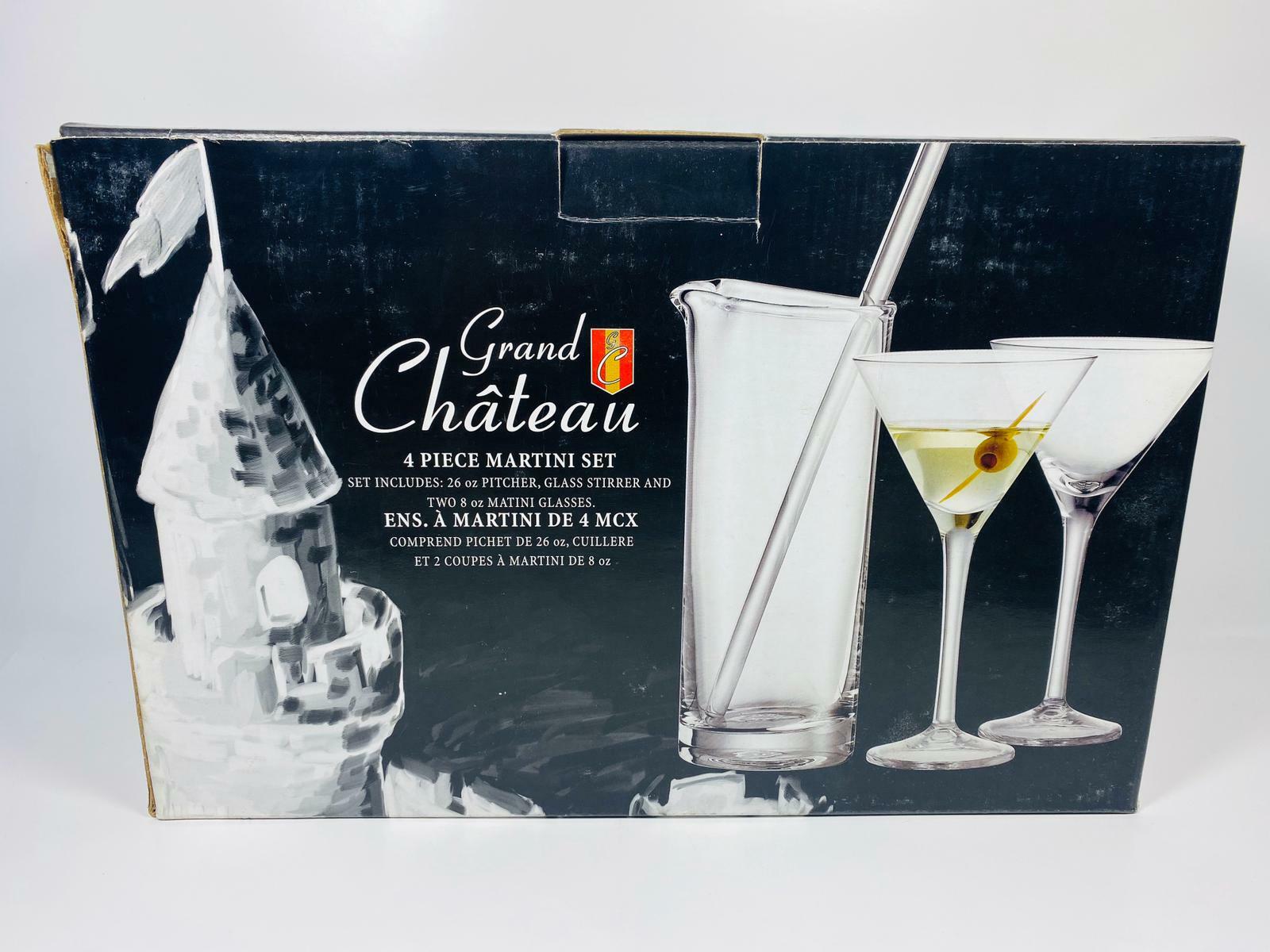 Grand Chateau Martini Glass and Pitcher - 3 Piece Set | eBay