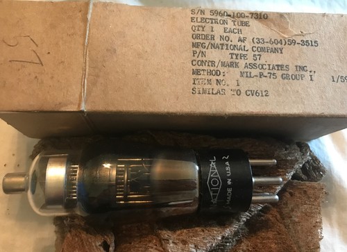 Vintage National Rectifier Vacuum Radio Electron Tube Type 57 Rare NOS ...