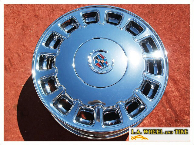 SET OF 4 CHROME 16" CADILLAC DEVILLE SEVILLE ELDORADO OEM WHEELS RIMS ...