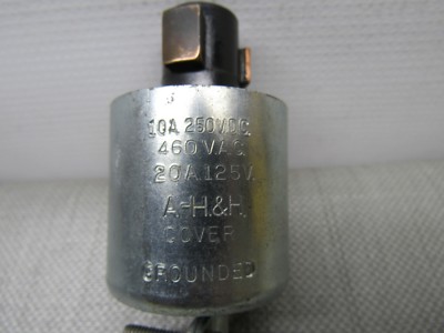 Arrow Hart 23005G Power-Lock Dead Front Plug 20A.125V 10A. 250V 460VAC ...