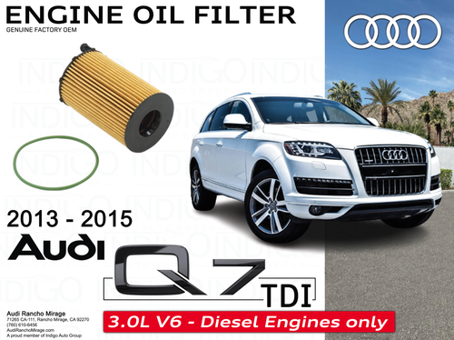 2013-2015 Audi Q7 (TDI) Genuine Audi ENGINE OIL FILTER 059-198-405 | eBay