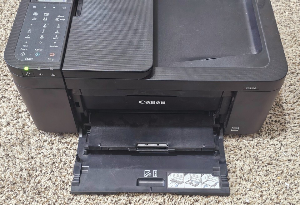 Canon PIXMA TR4520 Wireless Color Printer, Scanner, Fax Machine w/ New ...