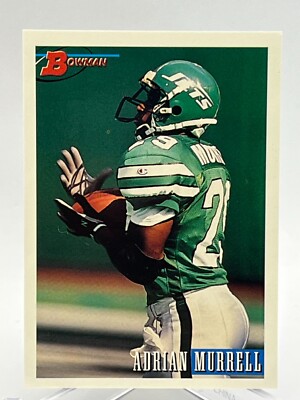 1993 Bowman NFL Football Card #271 Adrian Murrell RB #29 New York Jets ...
