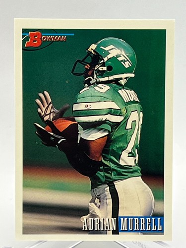 1993 Bowman NFL Football Card #271 Adrian Murrell RB #29 New York Jets ...