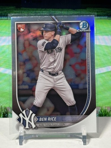2025 Bowman Chrome Red Rookie Logo #85 Ben Rice Yankees Rookie RC JA | eBay