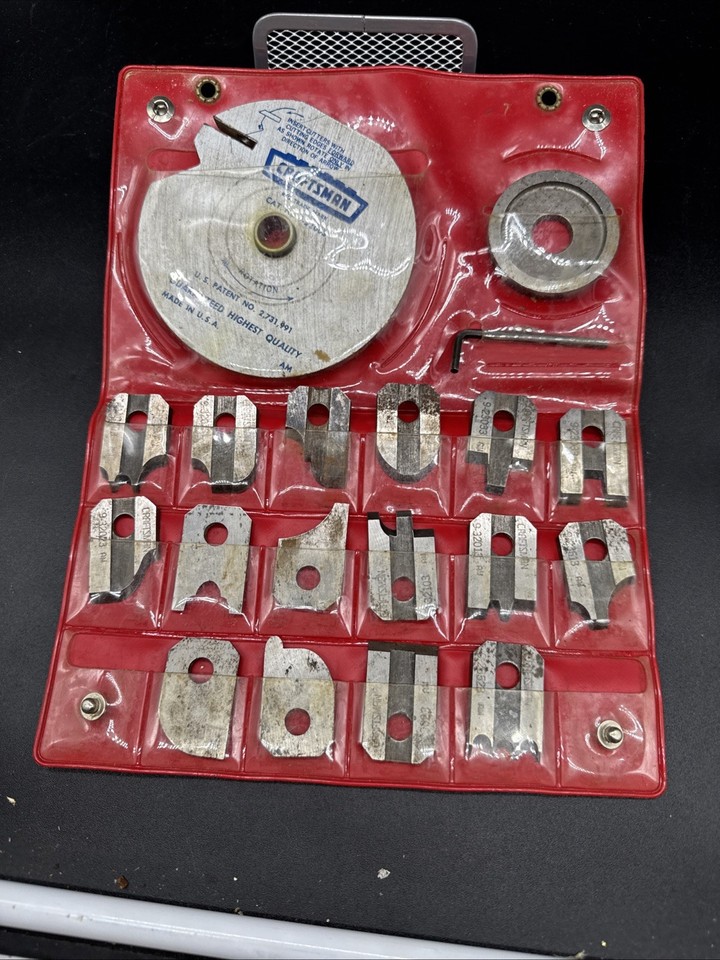 Vintage Craftsman Molding Set Bench & Radial Saw Head & 16 Cutters 9 ...