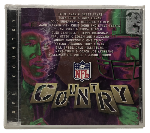 NFL Country CD 1996 Castle Records Steve Azar Brett Favre Country Music ...