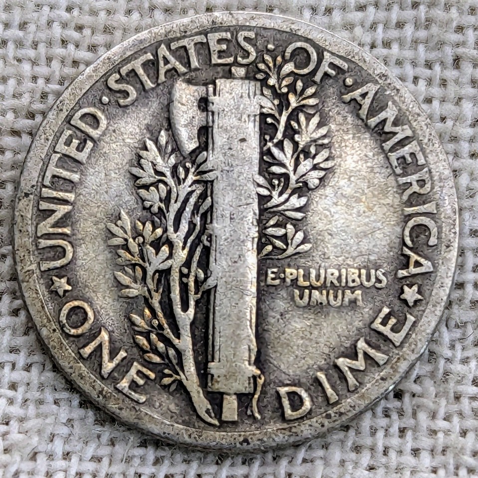 1926 Mercury Dime VG/Fine : Neon Rainbow Tone - Valuable Date (Only ...