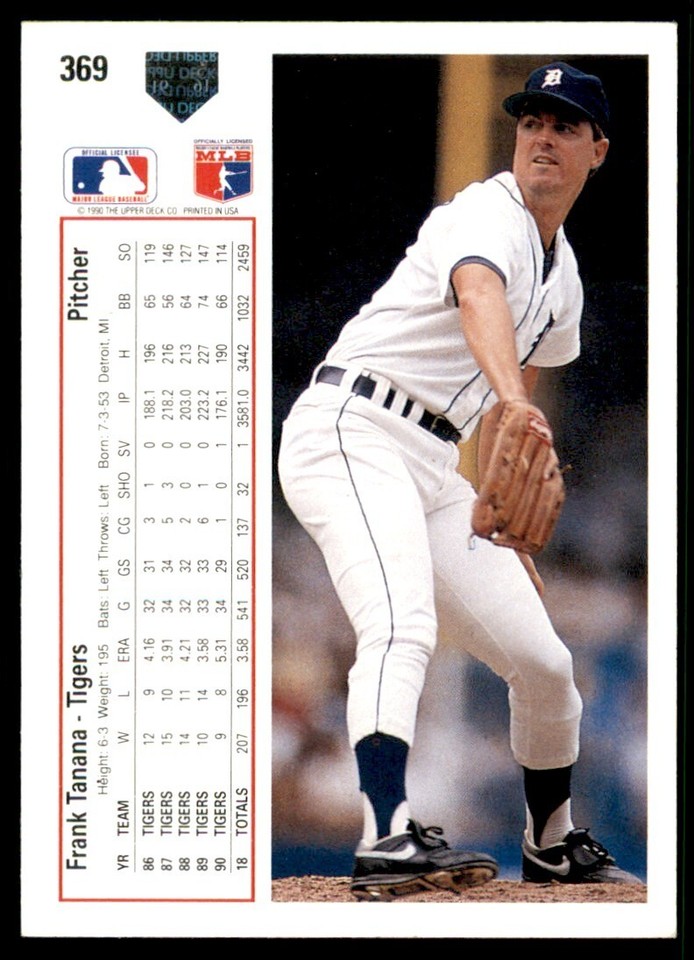1991 Upper Deck #369 Frank Tanana | eBay