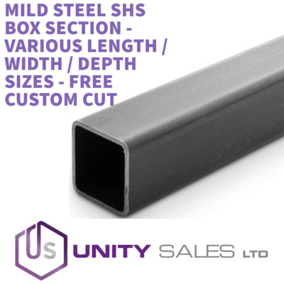 MILD STEEL SHS BOX SECTION - VARIOUS LENGTH/WIDTH/DEPTH SIZES - FREE ...