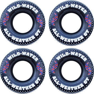 (4) Swimline Inflatable Monster Tire Pool Tube 9021 Swimming Pool Ring ...