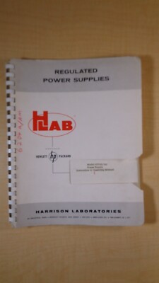 HP/Harrison Lab 6204 A/AM Power Supply Instruction and Operating Manual ...