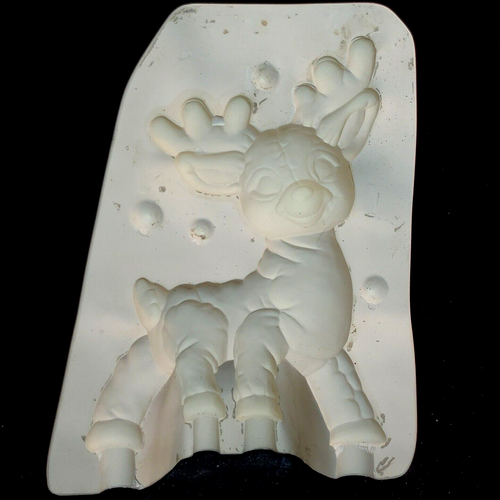Ceramichrome C-1556 Ceramic Slip Mold Large Soft Stuffed Reindeer 12 ...
